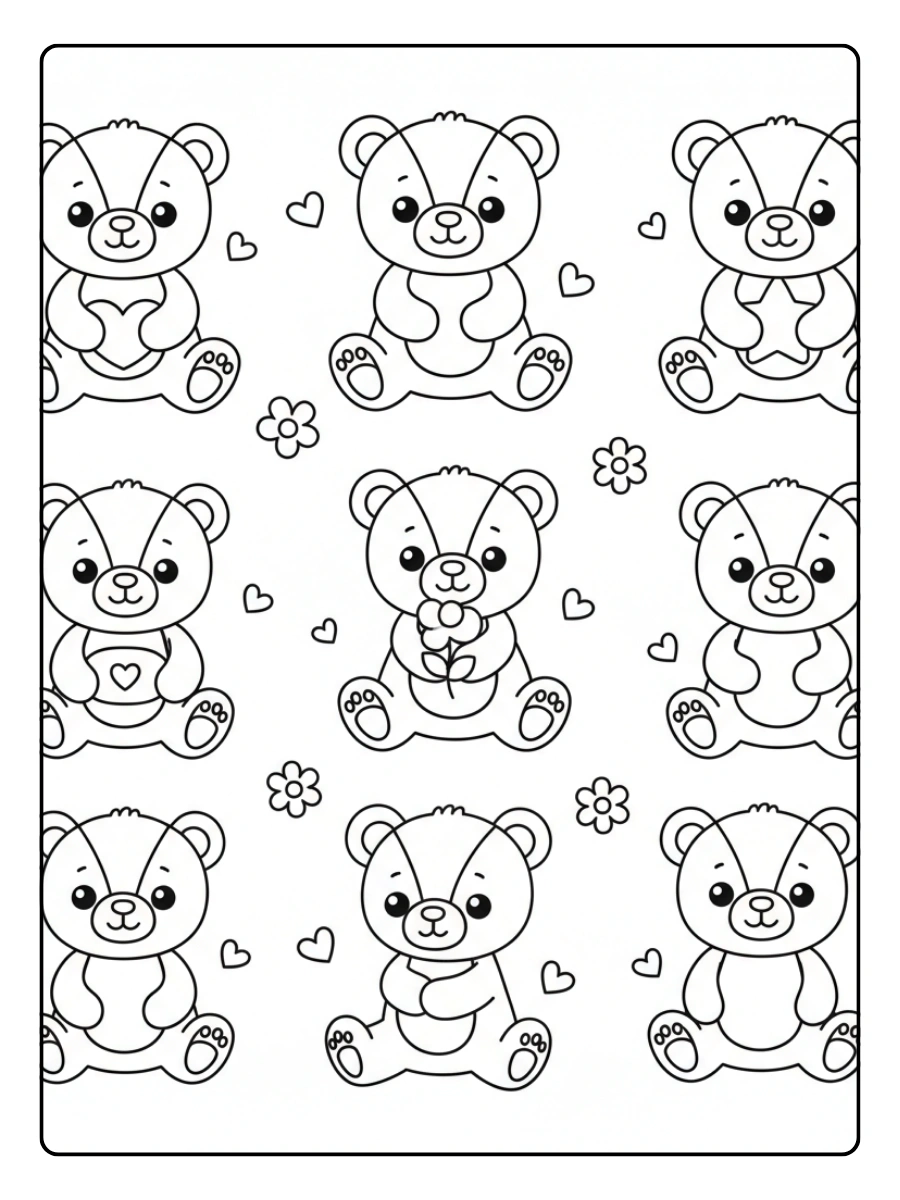 Gratuito Disegni da Colorare Carine (PDF da stampare) - Gencolorare