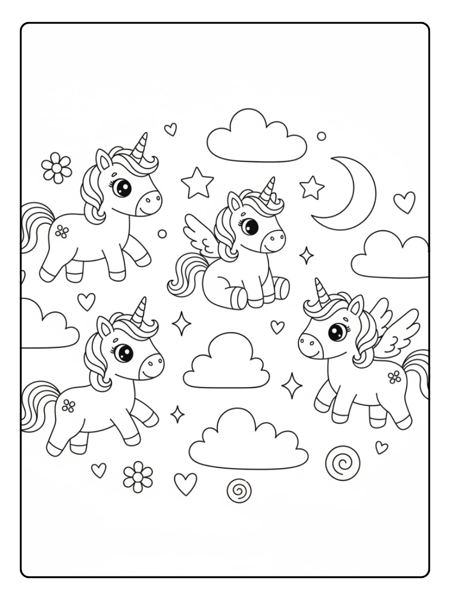 Gratuito Disegni da Colorare Carine (PDF da stampare) - Gencolorare