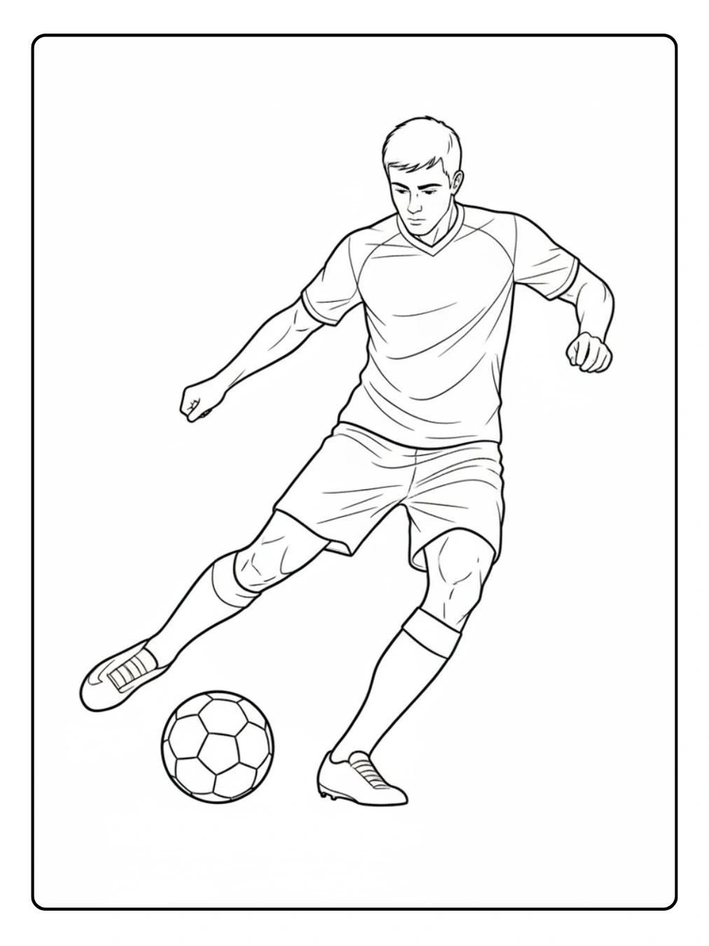 Gratuito Disegni Calcio da Colorare (PDF da stampare) - Gencolorare